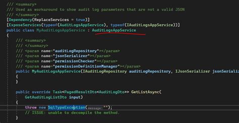 Audit Log Ui Crashes After Timeout When Audit Table Contains A Lot Of