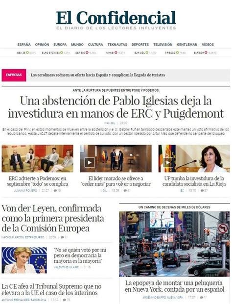 Prensa Hoy Portadas De Los Periódicos Del 17 De Julio Del 2019