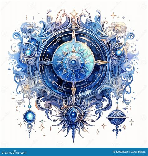Symbols Of The Fantasy Television Series Vector Illustration