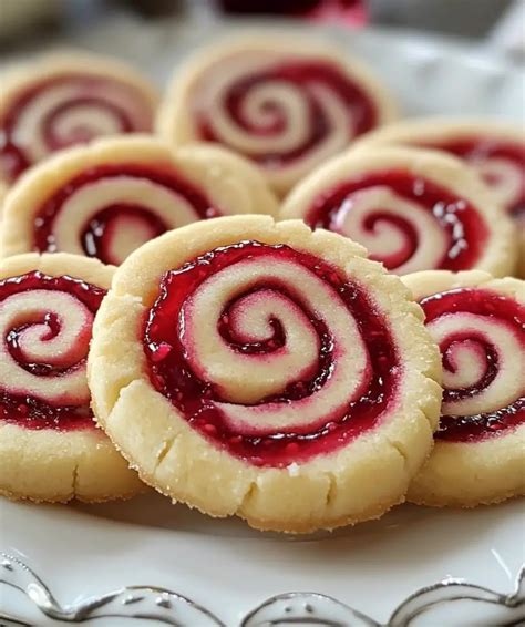 Raspberry Swirl Shortbread Cookies Homemade Recipes