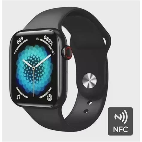 Smartwatch Iwo Hw57 Pro Original Série 7 C Siri Nfc Preto Submarino