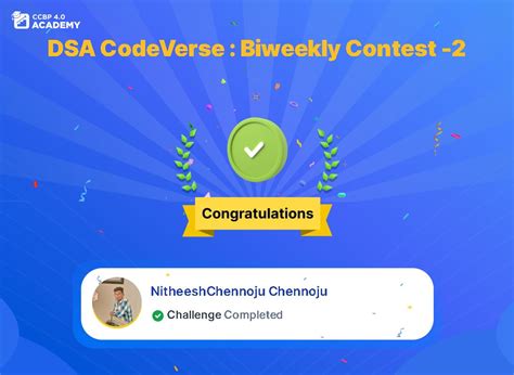 Nitheesh Chennoju On Linkedin Dsacodeverse Nxtwave Codinglife