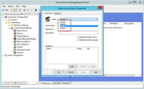 Manage Local Active Directory Groups Using Group Policy Preferences