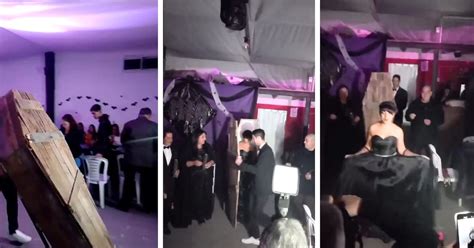 Una Joven Entró A Su Fiesta De 15 En Un Ataúd Y Desató Una Ola De