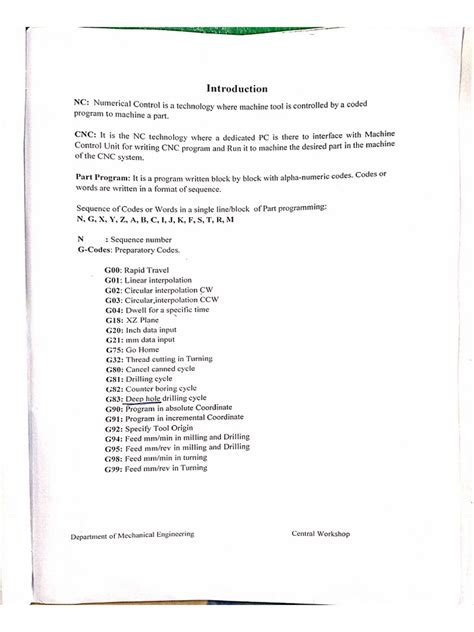 Cnc Workshop Pdf