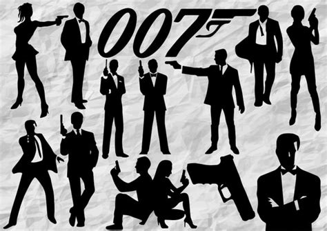 James Bond Silhouette Vector