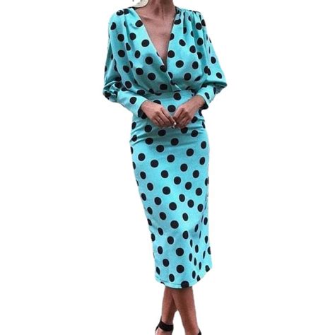 Fashion V Neck Sexy Long Sleeved Temperament Bodycon Dress