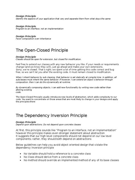 The Open Closed Principle Pdf Inheritance Object Oriented
