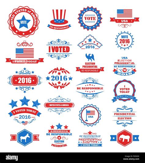 Collection Patriotic Symbols United Stock Vector Images Alamy