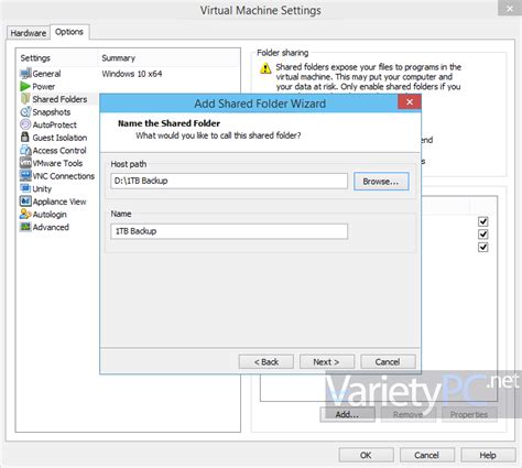 วธแชรไฟล โฟลเดอร ดวย Shared Folders บน Vmware VarietyPC net