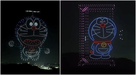 Worlds First Doraemon Drone Show To Illuminate Victoria Harbour On