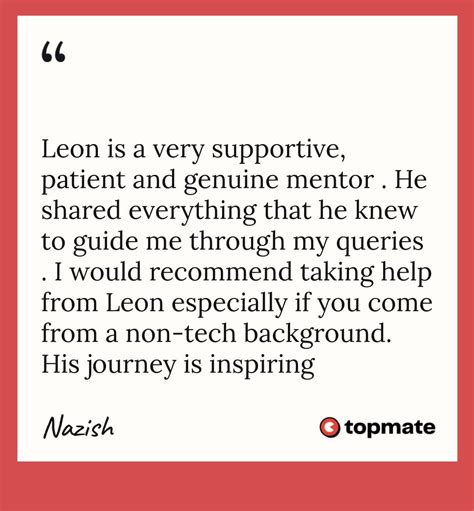 Topmate Session With Nazish Mushtaq Leon Jose Posted On The Topic