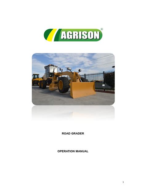 Road Grader Operation Manual Pdf Pump Brake