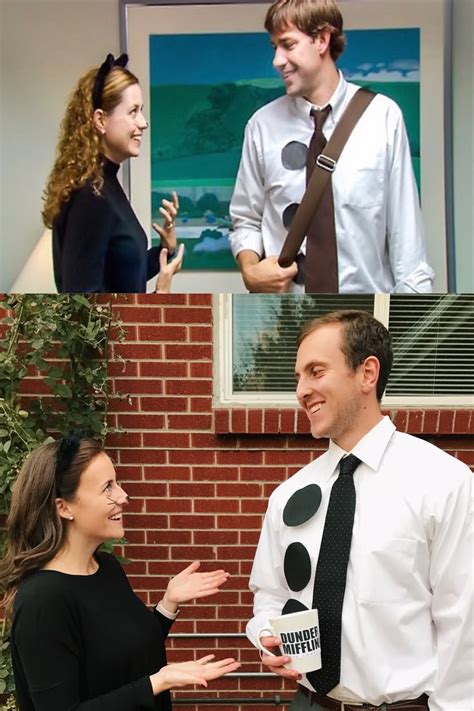 Pam And Jim At Dundee Mifflin Office Halloween Party Theoffice