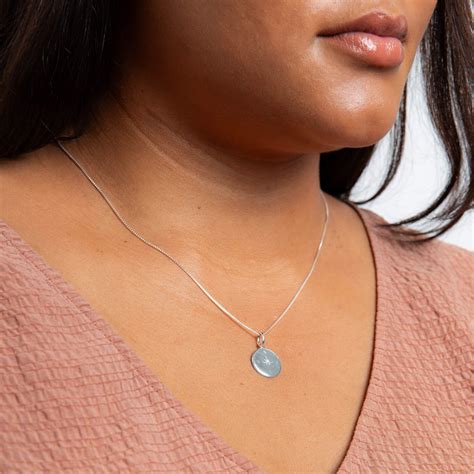 Recycled Sterling Silver Compass Pendant Free Engraving Gold And