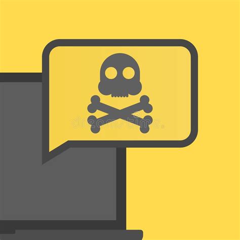 Vector Illustration Of Error Page Error On Laptop Screen Stock Vector