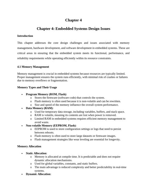 Chapter 4 Pdf Embedded System Computer Memory