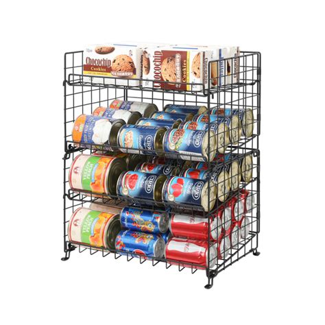 2023 New Prodcut Kitchen Drink Cans Display Stackable Metal 3 Tier Can