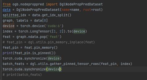 Exist Error In Using Dgl Utils Gather Pinned Tensor Rows Issue 5616