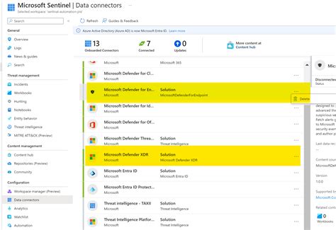 Microsoft Sentinel Data Connector Wont Disconnect Microsoft Qanda