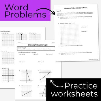 Writing And Graphing Linear Equations Notes And Worksheets BUNDLE
