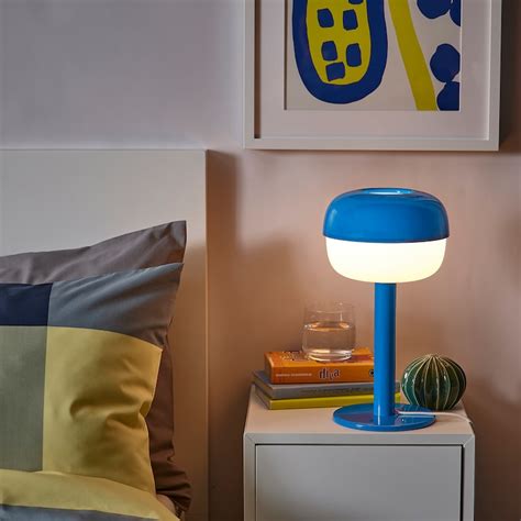 BlÅsverk مصباح طاولة أزرق 36 سم Ikea