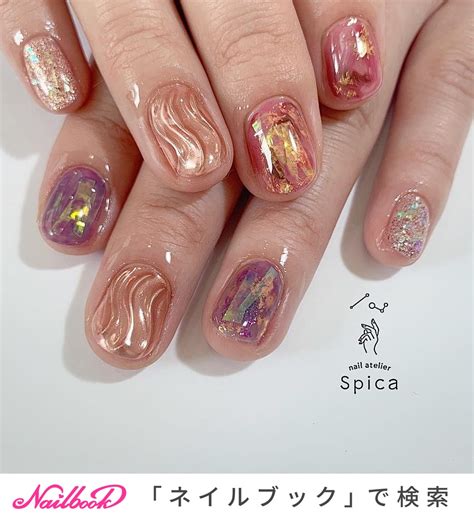 春オールシーズンハンドニュアンスショート 松本市ネイルサロンnail Atelier Spicaネイルアトリエスピカのネイル