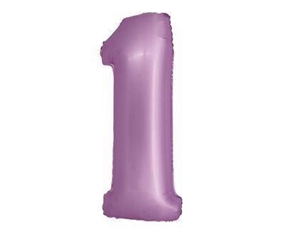 Balon Foliowy Cyfra 1 fioletowa matowa Smart 76cm GoDan Przyjęcia
