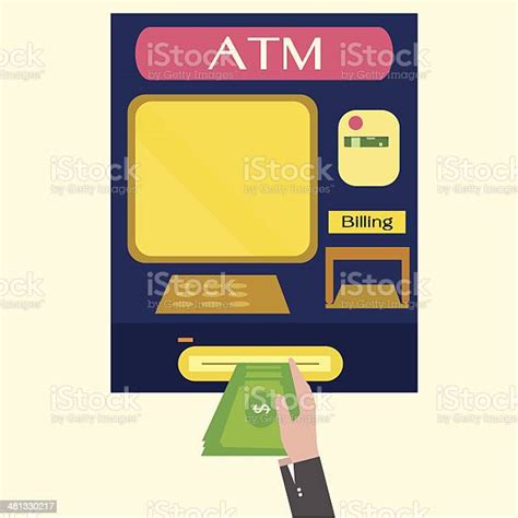 Atm 현금 참여철회 발행기 고객에 대한 스톡 벡터 아트 및 기타 이미지 고객 구매 금융 Istock
