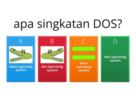 Latihan Soal Sistem Operasi Dos Quiz