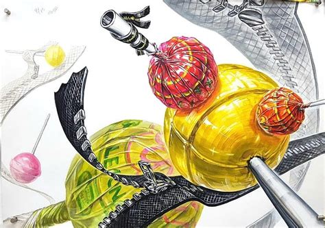 오늘미술학원 강서 예비반 기초디자인 수업작 열심히 그림 그리는 오늘미술학원 고2예비반 학생작