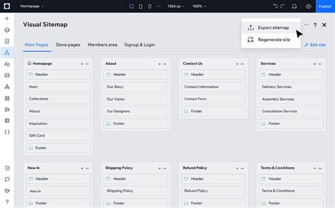 Visual Sitemap Wireframe Generator Wix Studio