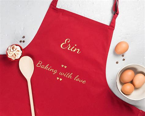 Personalised Apron Apron Baking Ts Birthday T Idea Etsy Uk