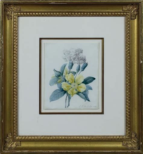 Pierre Joseph Redouté Bouquet Of Yellow Rose And Carnation Mutualart