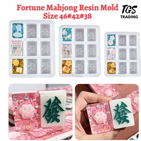 Tgs Fortune Mahjong Resin Plaster Silicone Mold Diy Shopee Singapore