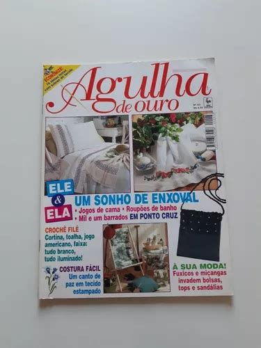 Revista Agulha De Ouro Ponto Cruz Enxoval Jogos De Cama D MercadoLivre