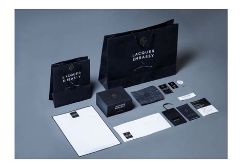 Lacquer Embassy Envelope Labels Embassy Visiting Cards
