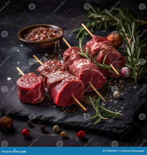 Grilled Beef Fillet Steaks With Spices Stock Image Image Of Grilled