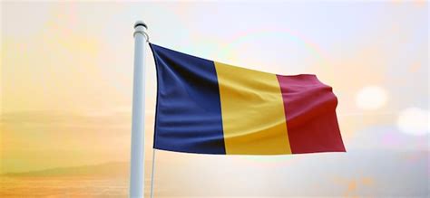 Premium Photo Flag Of Chad 3d Flag Waving Banner And Background