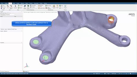 Combining Faceted Datasolid Geometry In Ansys Spaceclaim Youtube