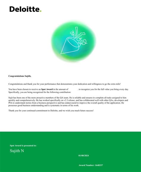 Sujith Kumar N On Linkedin Hashedin Deloitte Deloitteusi Spotaward