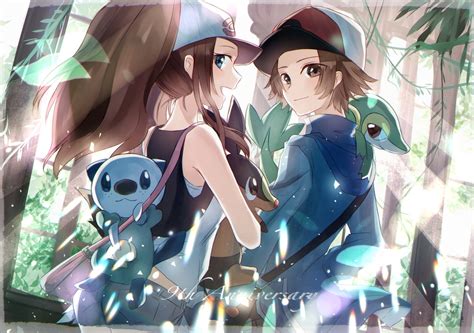 Hilbert Hilda Pokemon Anime Hilbert