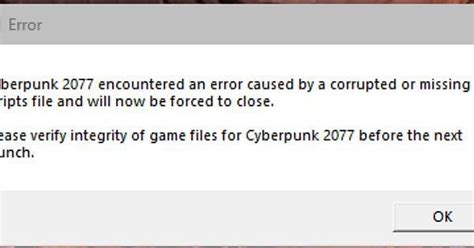 Cannot Launch Game Rcyberpunkgame