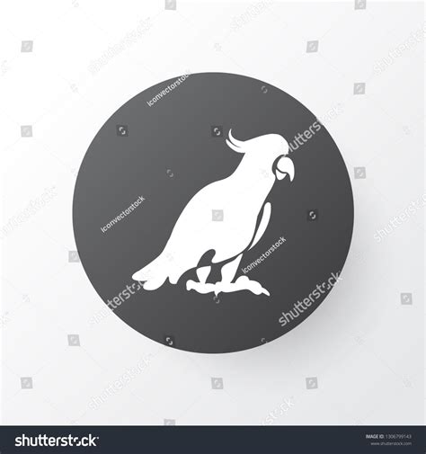 Cockatoo Icon Symbol Premium Quality Isolated Parrot Element In Trendy