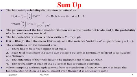 Binomial Distribution Pdf Physics Science