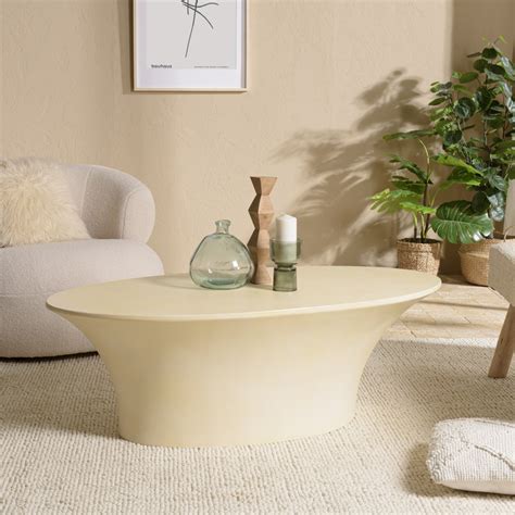 Gregoire Table Basse Forme Organique En Béton Beige