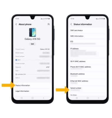 Samsung Galaxy A16 5g Sm A166u Encontrar Imei Teléfono Y Número De