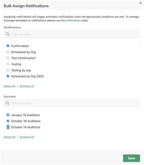 how do i set up automatic scheduling notifications acceptd guides