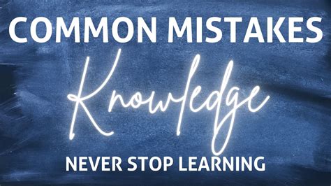 Common Mistakes Knowledge English Plus Podcast