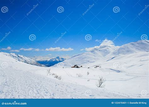 Snowfall At Hatcher Pass Stock Image Image Of States 122470401